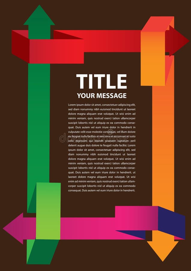 Paper folding Layout stock vector. Illustration of color - 27433895