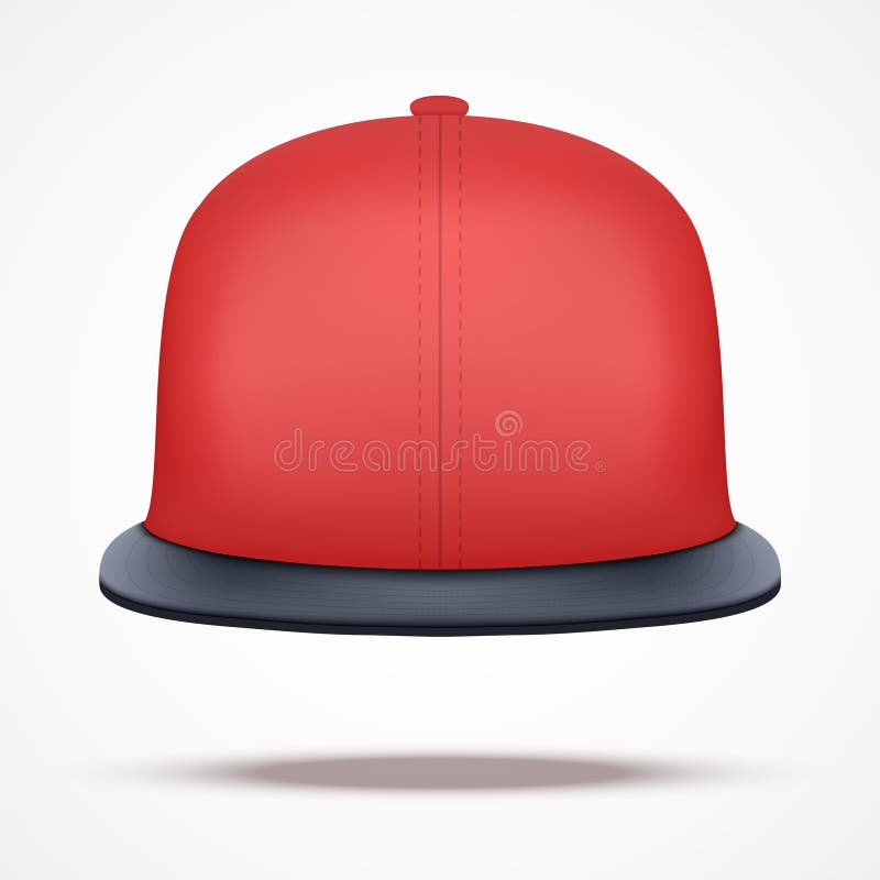 Layout of red rap cap stock vector. Illustration of rapper - 62921404