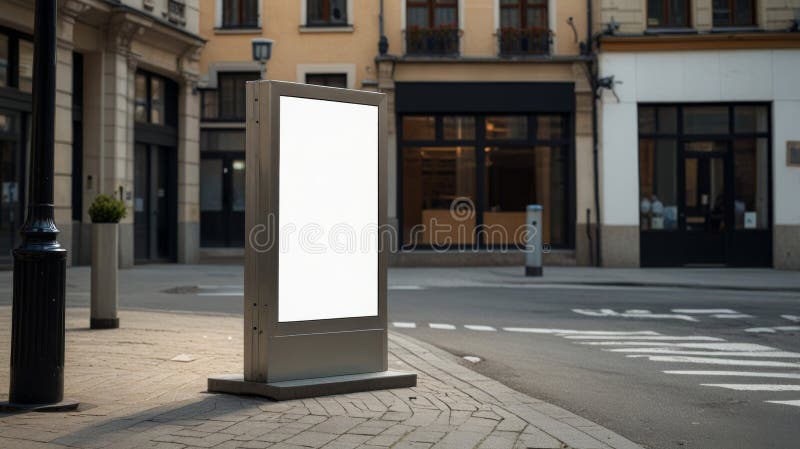 Layout of a Separate Information Kiosk with a Large Screen. Digital ...