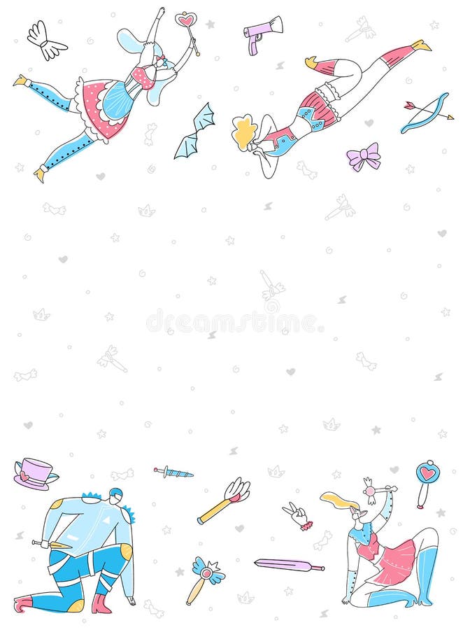 Lettering Cosplay Stock Illustrations – 46 Lettering Cosplay Stock ...