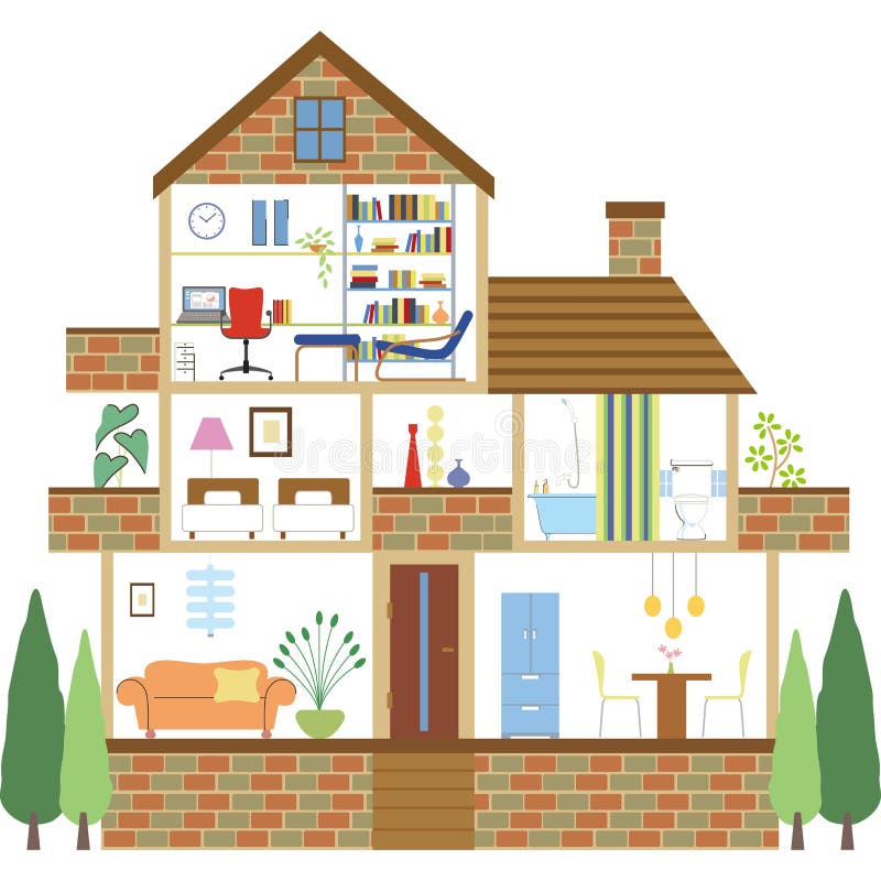 Single family house stock vector. Illustration of clipart - 32668788