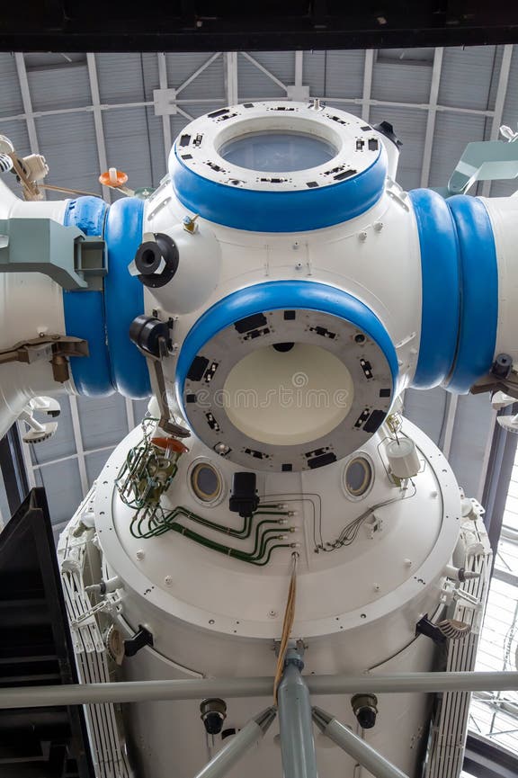 The Layout of the Space Docking Modules is White. Stock Image - Image ...