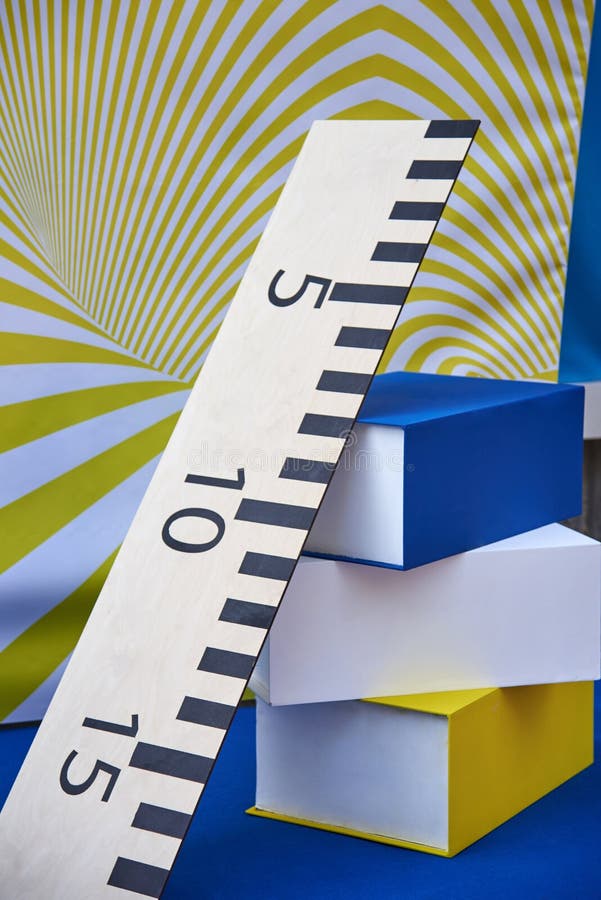 Layout of a Stack of Books and a Ruler, Concept of Learning at School ...