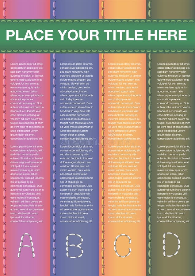 Layout stitching design stock vector. Illustration of design - 37236948