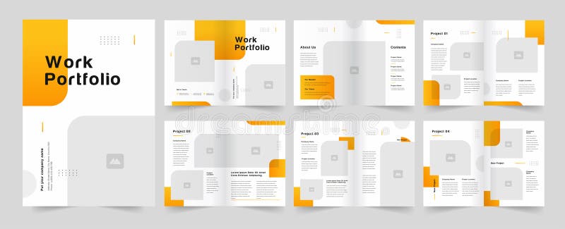 Portfolio Layout Design. Use for Architecture Portfolio, Interior ...