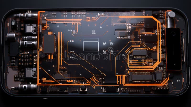 Layout Technology Wireframe Stock Illustration - Illustration of ...