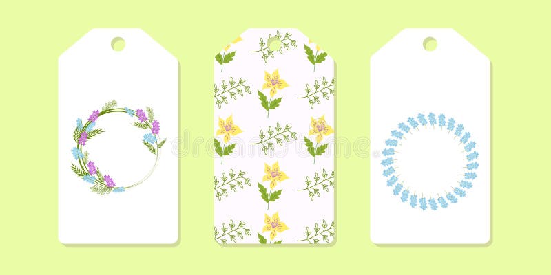 Layout Template of Colored Labels for Clothes Stock Vector ...