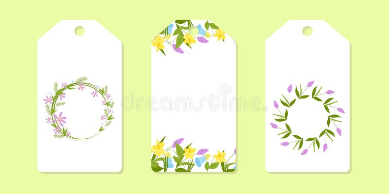 Layout Template of Colored Labels for Clothes Stock Vector ...