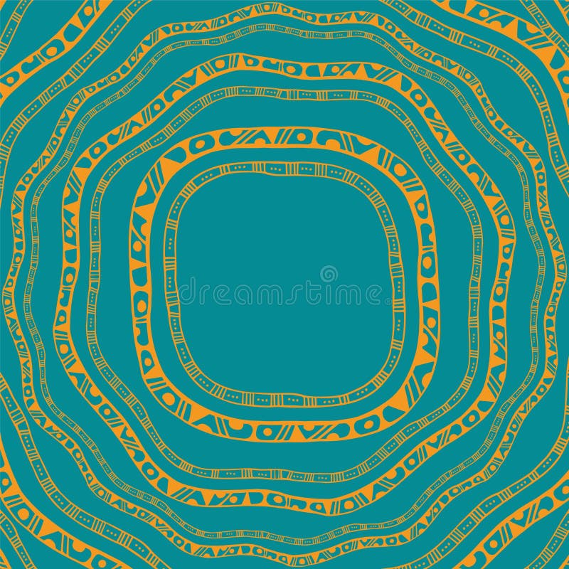 Layout Template Design with the Round Decorative Frame Stock Vector ...