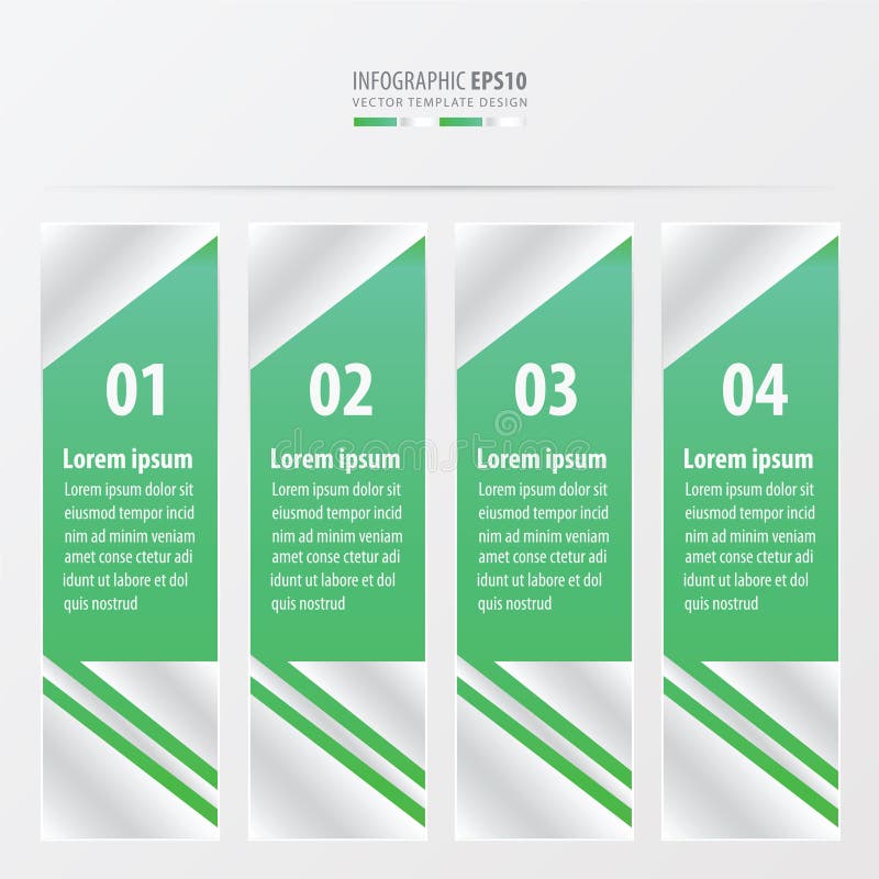 Layout Template Green Color Stock Vector - Illustration of icons ...