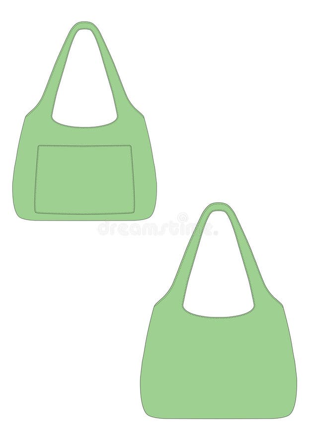 LAYOUT TOTE BAG stock illustration. Illustration of clothing - 341619702