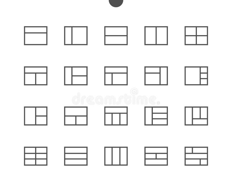 Perfect Grid Layout Stock Illustrations – 420 Perfect Grid Layout Stock ...