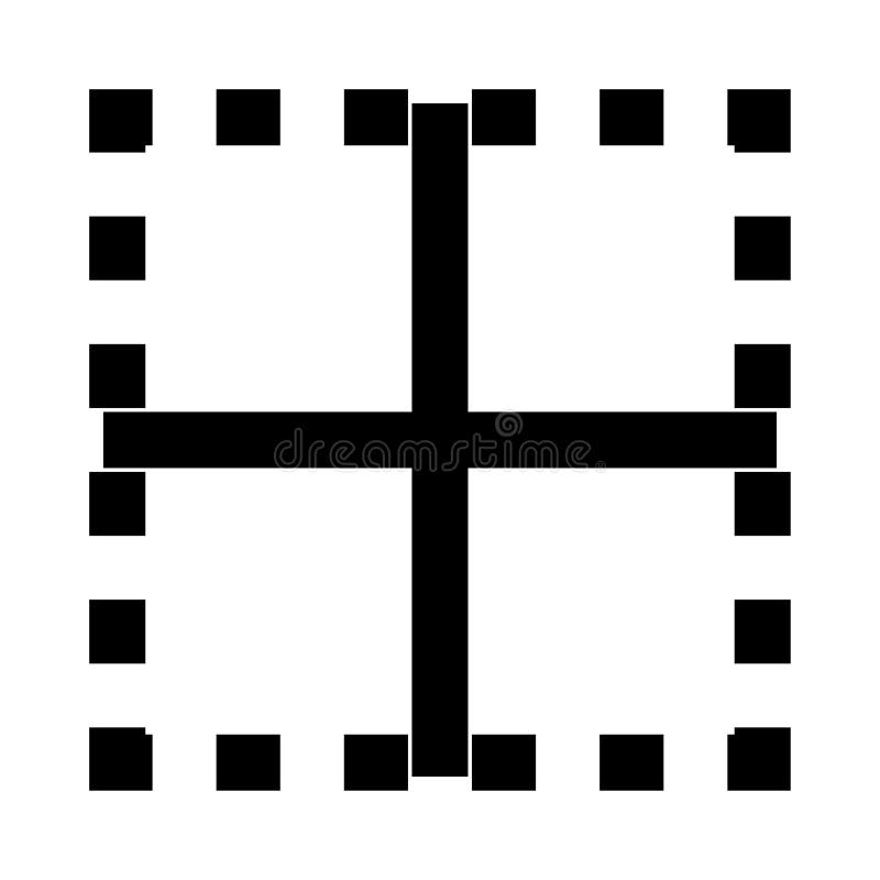 Layout vector glyphs icon stock illustration. Illustration of border ...