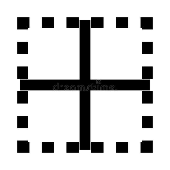 Layout vector glyphs icon stock illustration. Illustration of border ...