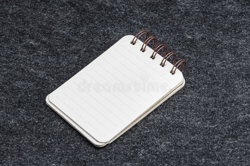 Layout of White Book, Notebook, Notebook, Blank Notebook Cover on Gray ...