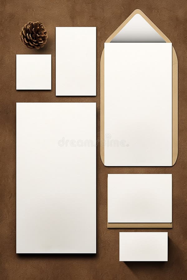 Layout of White Cards, Mockup Cards, Layout of Business Papers Stock ...