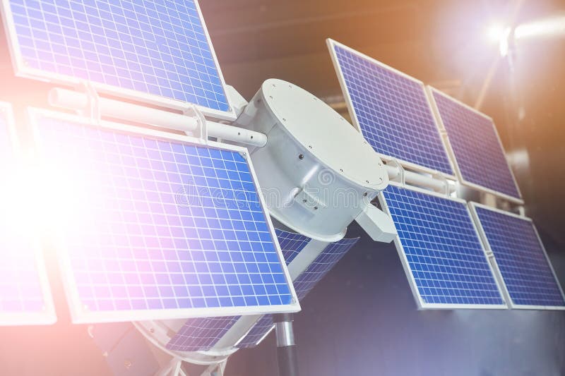 Layout or Working Model of a Satellite for Communication Stock Image ...