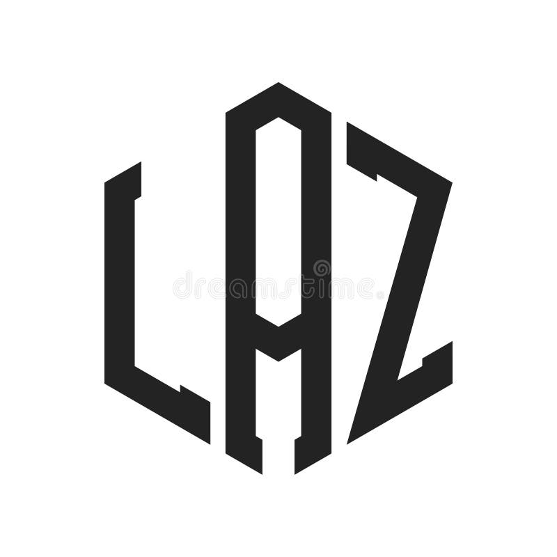 LAZ Logo Design. Initial Letter LAZ Monogram Logo Using Hexagon Shape ...
