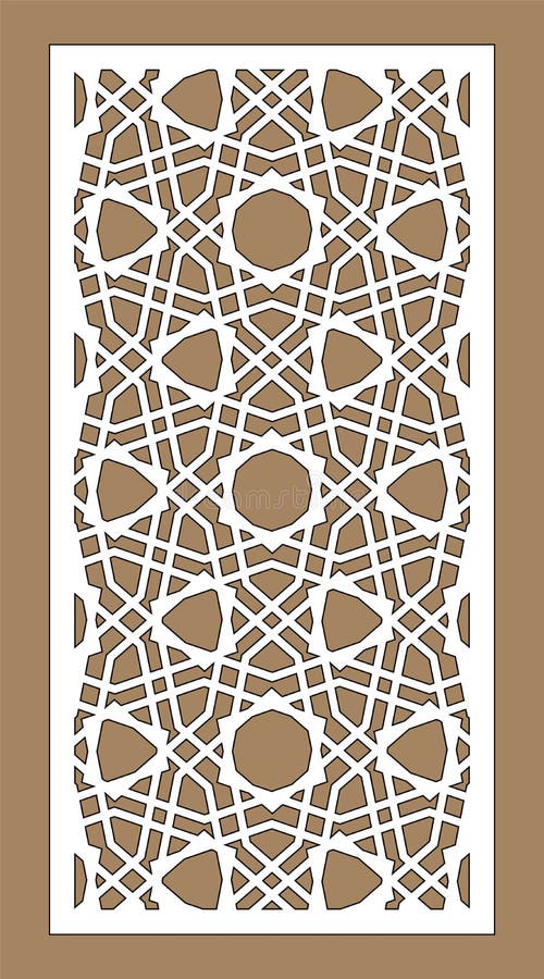 Lazer Cut Vector Panel. Cnc Decor Pattern, Jali Design, Interior ...