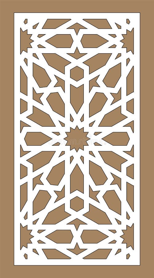 Lazer Cut Vector Panel. Cnc Decor Pattern, Jali Design, Interior ...