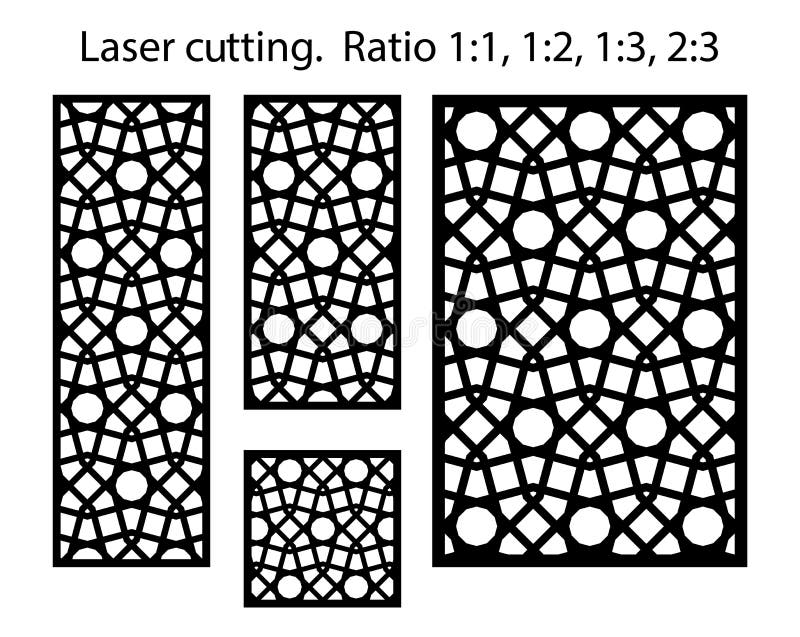 Cnc Geometric Template. Ratio 1 To 2. Laser Pattern. Room Partition ...