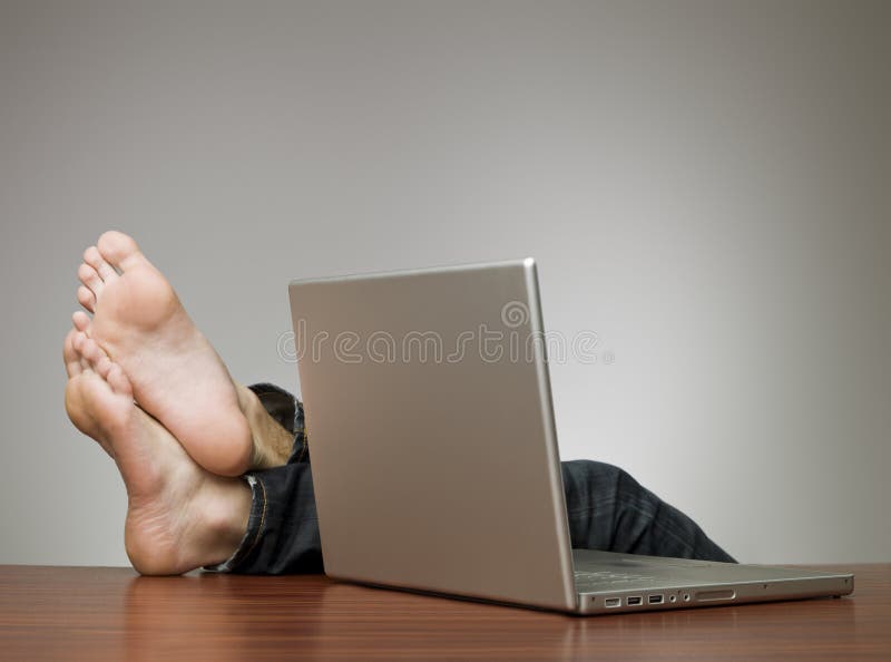 Lazy businessman stock photo. Image of laptop, people - 13087970
