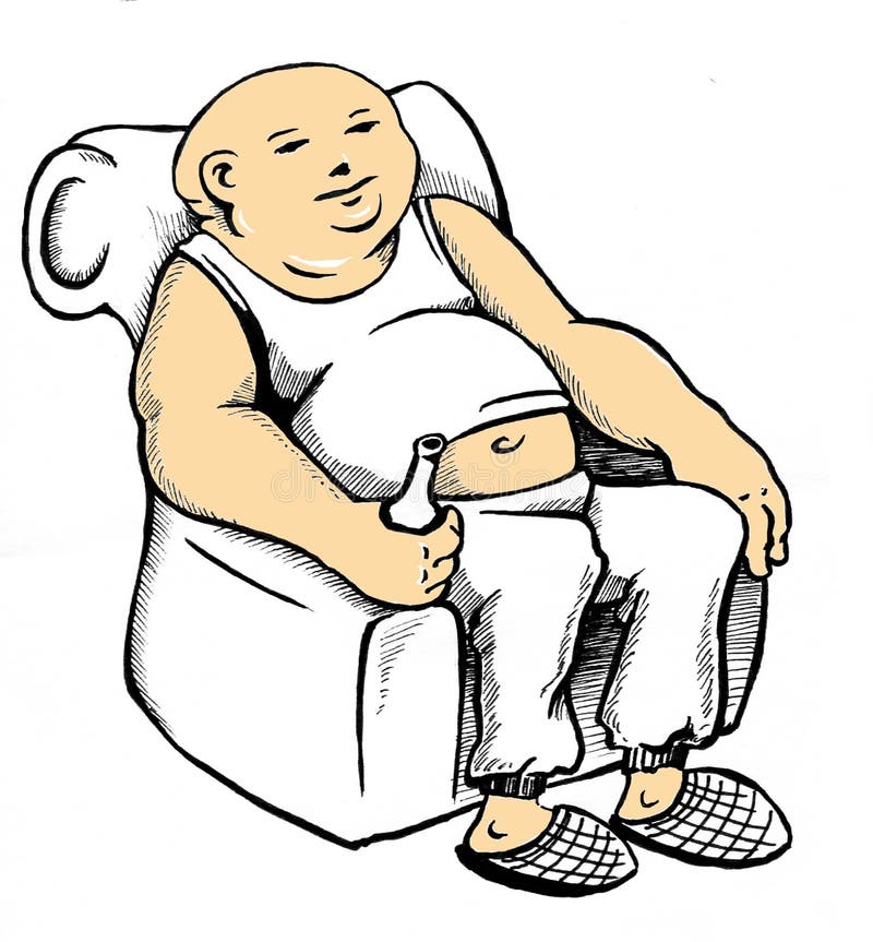 Lazy Man Caricature Stock Illustrations – 78 Lazy Man Caricature Stock ...