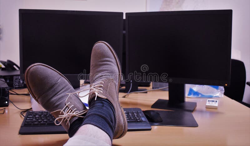 Lazy day at the office stock image. Image of character - 209992959