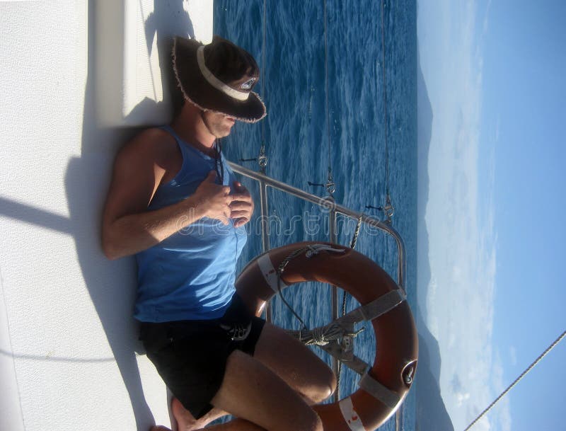 Lazy day on the water stock image. Image of deck, cleats - 1678269