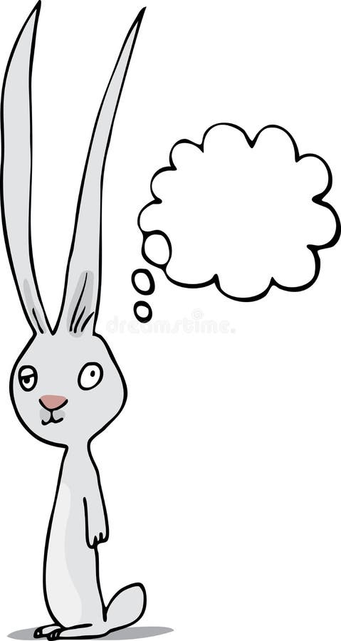 Lazy-Eyed Rabbit stock vector. Illustration of jackrabbit - 18431412