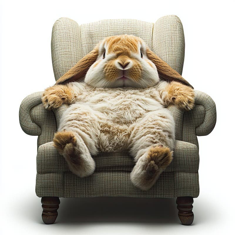 Lazy Office Rabbit Stock Illustrations – 5 Lazy Office Rabbit Stock ...