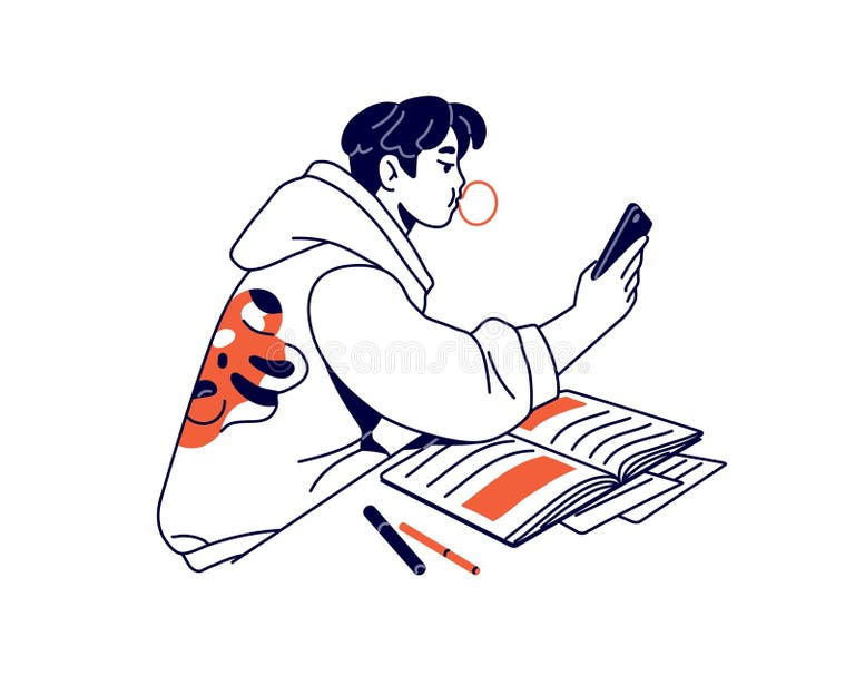 Lazy Student Scrolls Social Networks in Smartphone instead Learning ...