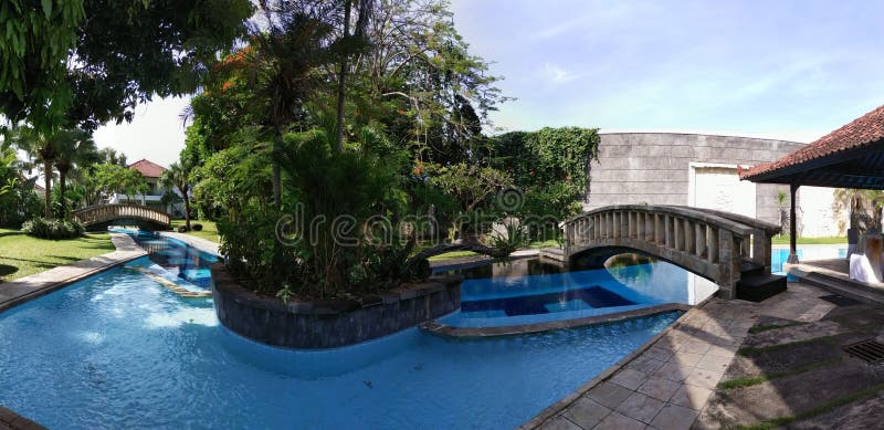 Lazy sunday at the pool stock photo. Image of villa - 235096604