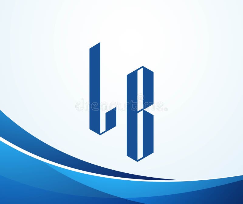 LB Alphabet Letter Logo Design Template Elements Stock Vector ...