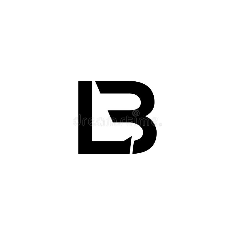 LB Creative Unique Abstract Modern Geometric Vector Symbol Font Logo ...