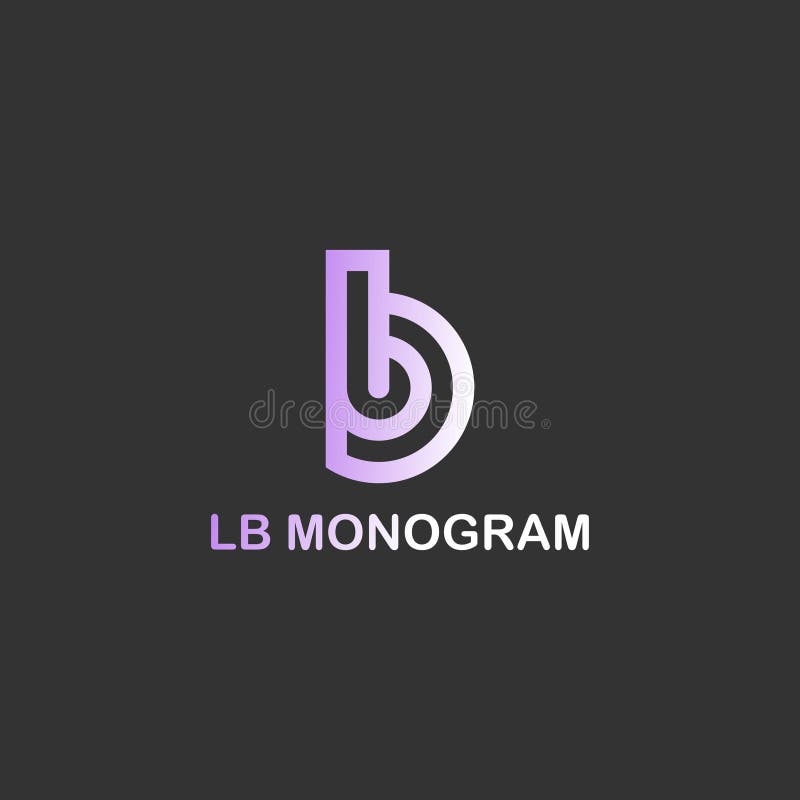 LB Initials Logo Design. LB Monogram Logo Stock Vector - Illustration ...