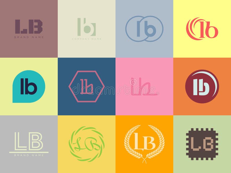 LB Logo Company Template. Letter L and B Logotype Stock Vector ...