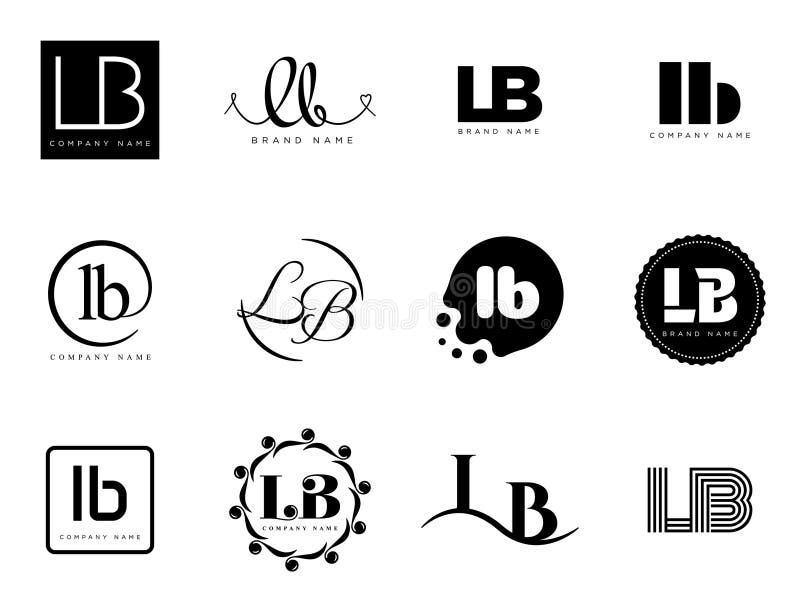 LB Logo Company Template. Letter L and B Logotype Stock Illustration ...