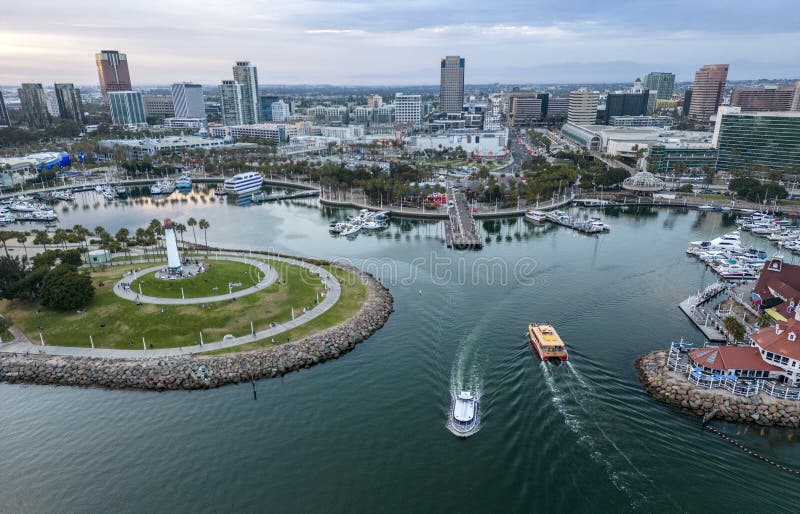 Rainbow Harbor stock image. Image of skyscape, blue, night - 10173985