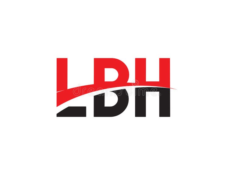 LBH Letter Initial Logo Design Stock Vector - Illustration of mark ...