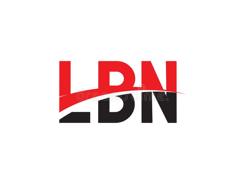 LBN Letter Initial Logo Design Stock Vector - Illustration of initial ...