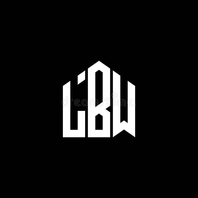 LBW Letter Logo Design on BLACK Background. LBW Creative Initials ...