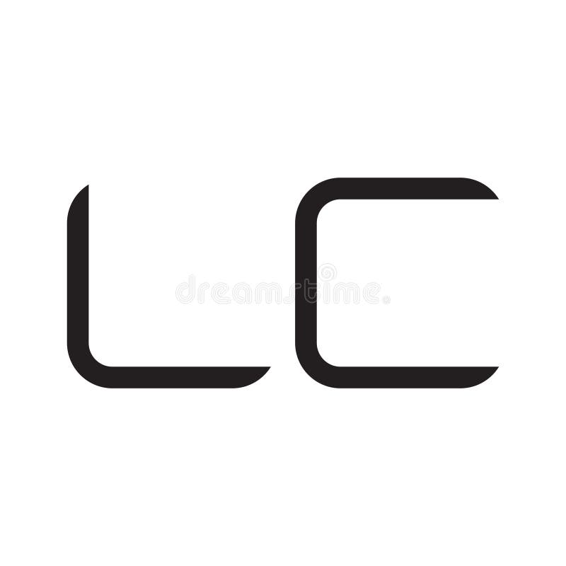 Lc Initial Letter Vector Logo Icon Stock Vector - Illustration of flat ...