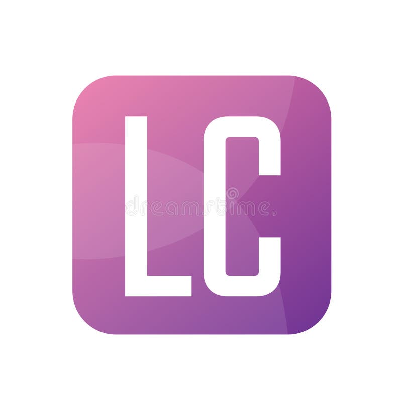 LC Letter Logo Design with Simple Style Stock Vector - Illustration of ...