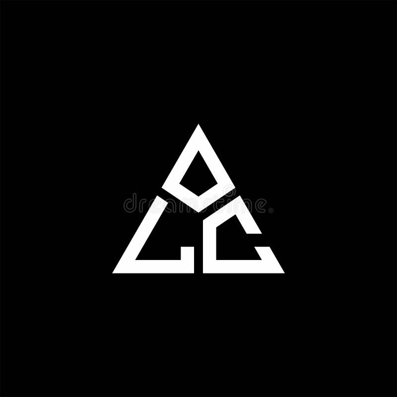 LC Monogram Logo with 3 Pieces Shape Isolated on Triangle Stock Vector ...