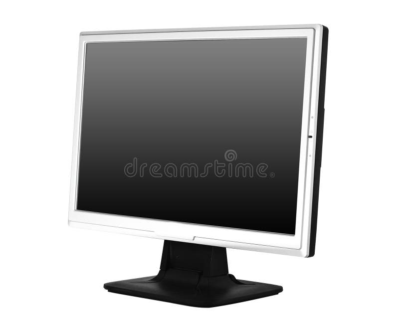 Blank PC monitor with path stock photo. Image of copy - 22767700