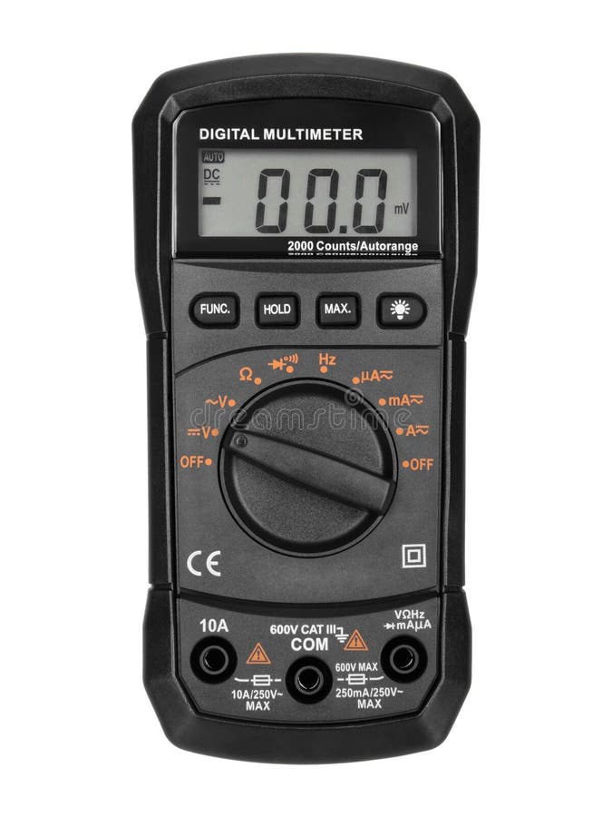 LCD Digital Multimeter stock photo. Image of black, indication - 337523344