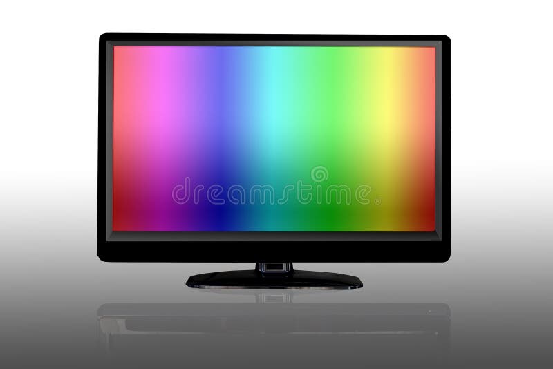 Vector lcd tv stock vector. Illustration of media, control - 10328624