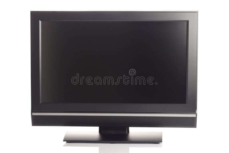 Fernsehapparat Flacher Bildschirm Der LCD-hoher Definition Stockbild ...
