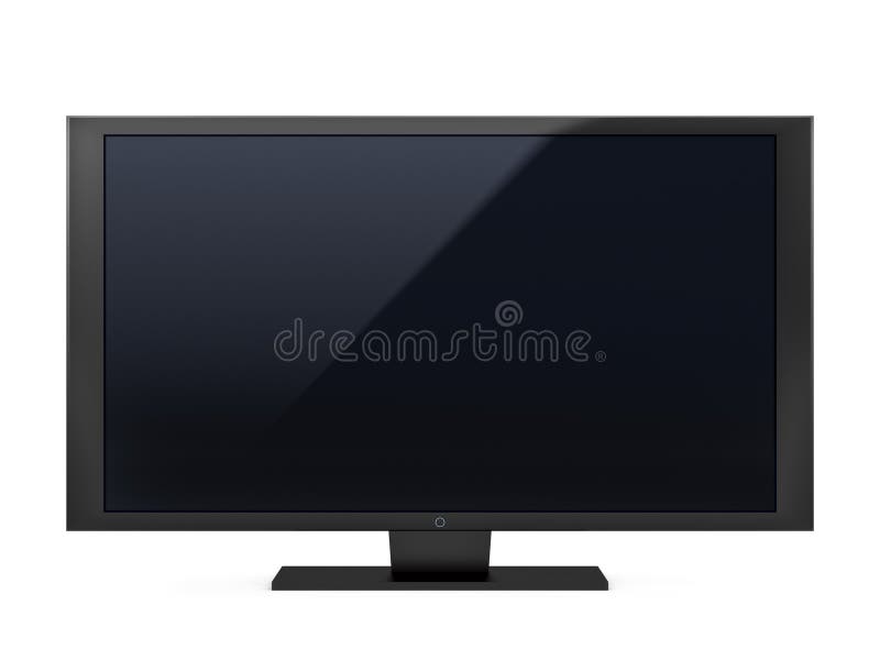 Plasma LCD TV stock vector. Illustration of monitor, plasma - 10207356
